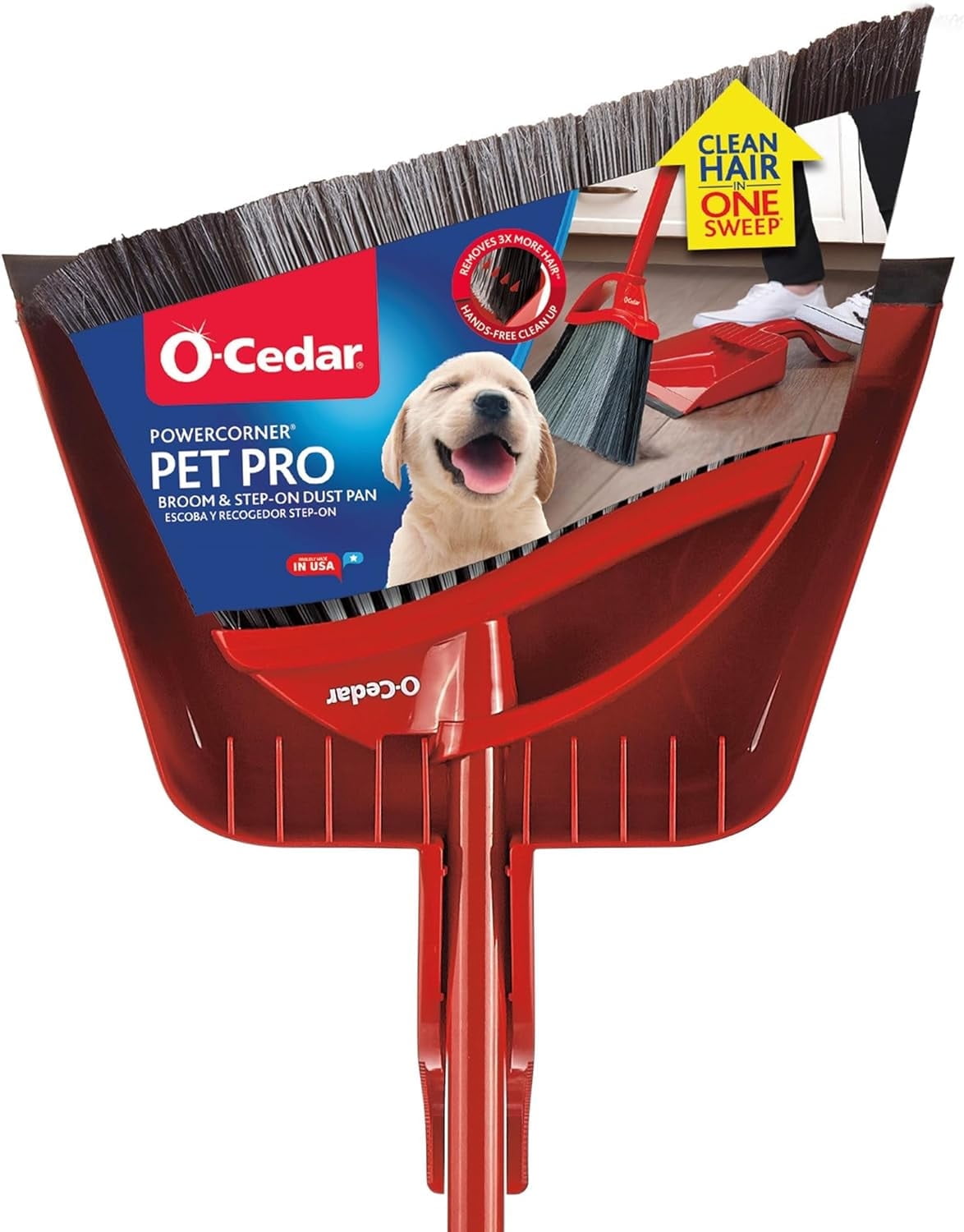 O-Cedar, Pet Pro Broom & Step-On Dustpan, PowerCorner - Walmart.com
