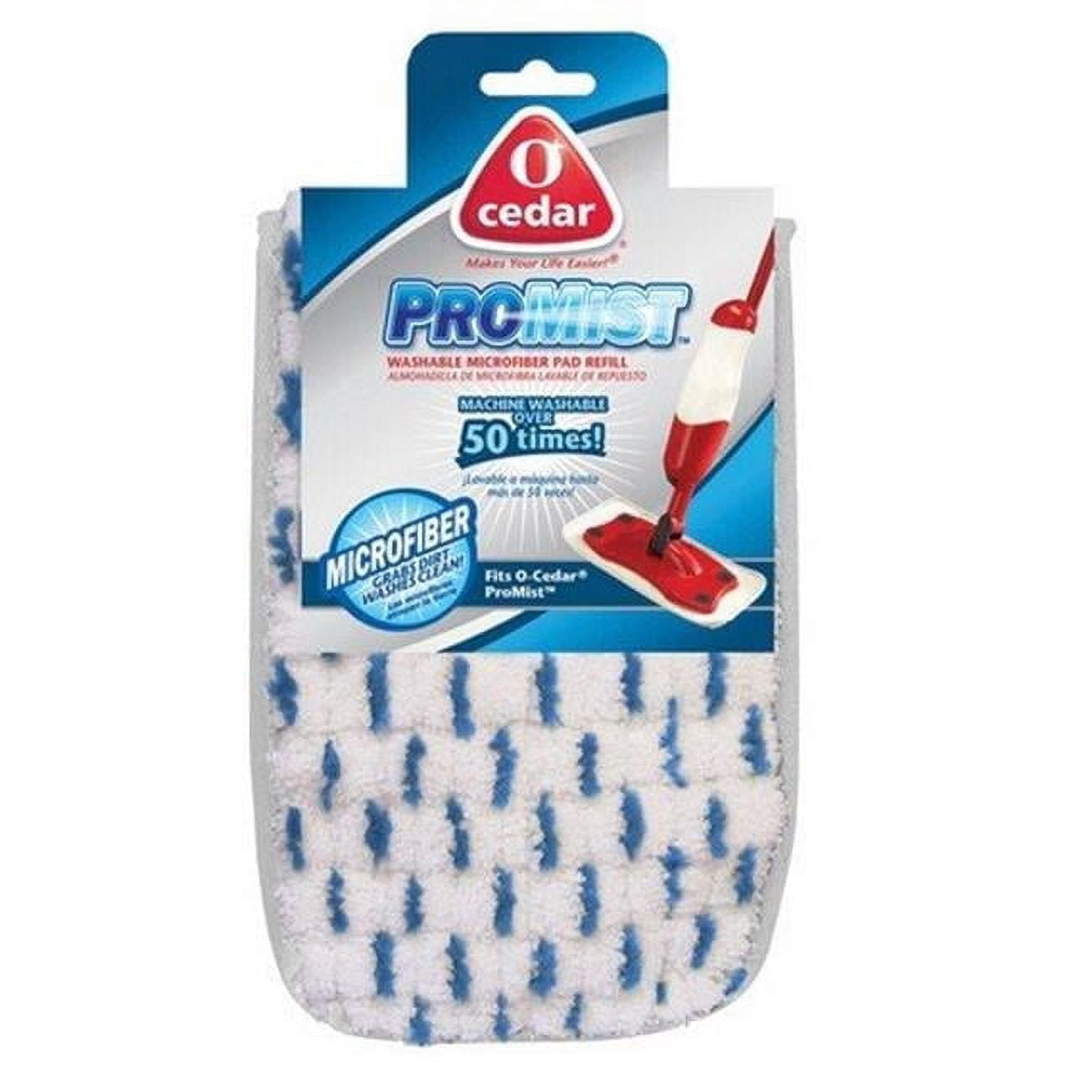 O-Cedar 163113 Pro Mist 9 In. L Sponge Microfiber Mop Refill - Walmart.com