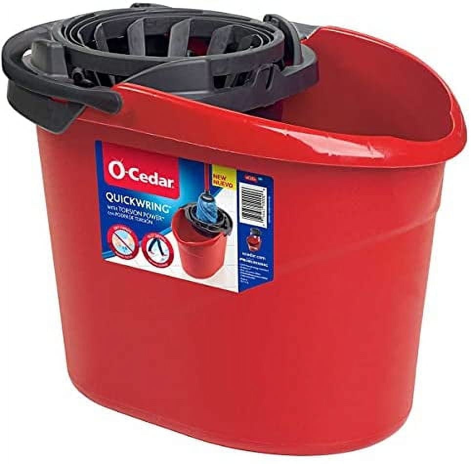 O-Cedar Quick Wring Bucket 2.5 Gallon Bucket With Wringer, 1 CT ...