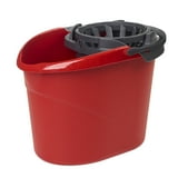 O-Cedar QuickWring Bucket, 2.5 Gallon Mop Bucket with Wringer, Red ...