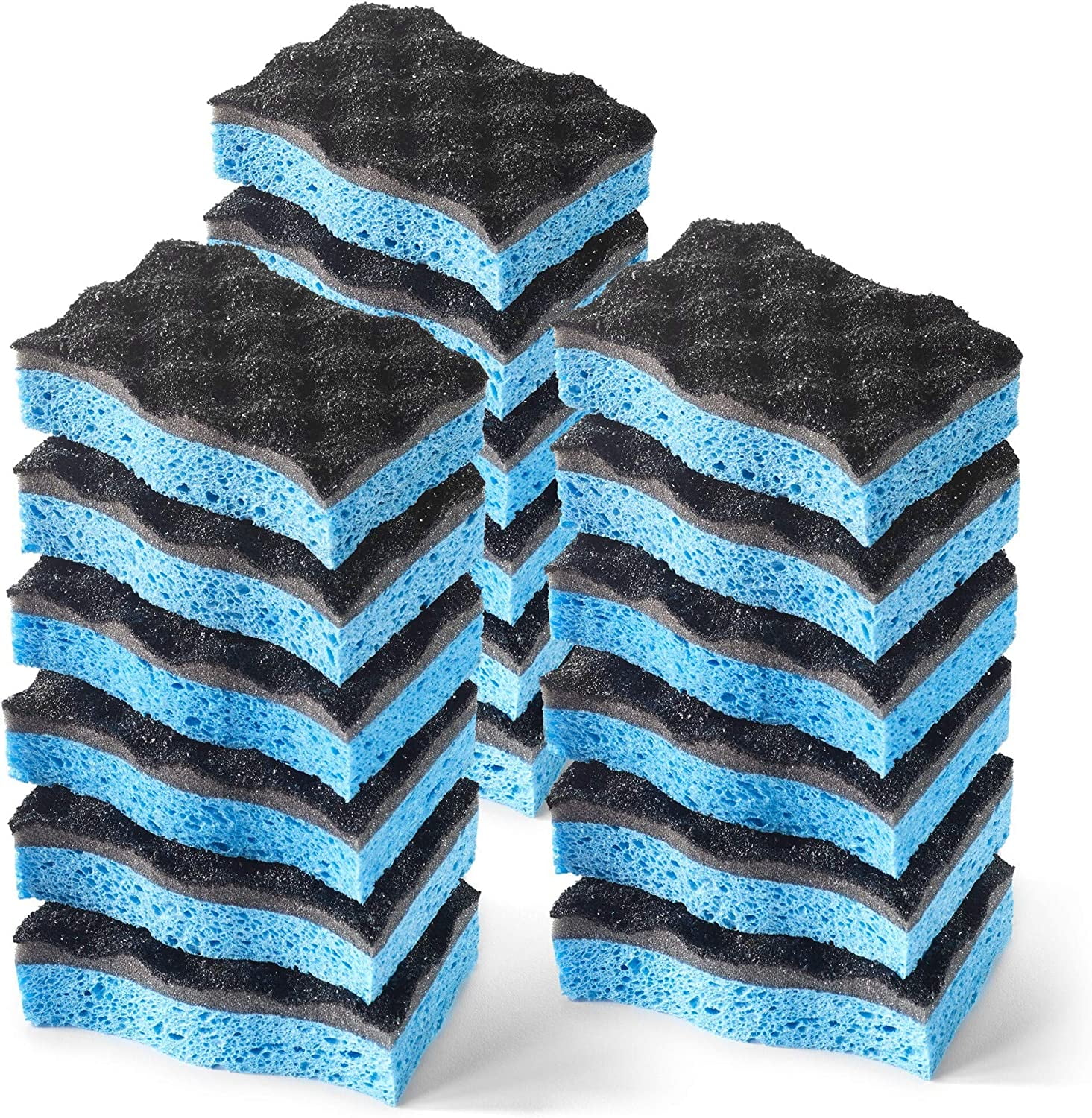 O-Cedar Scrunge Heavy-Duty Scrub Sponge 6 Counts Odor-Resistant, Multi ...