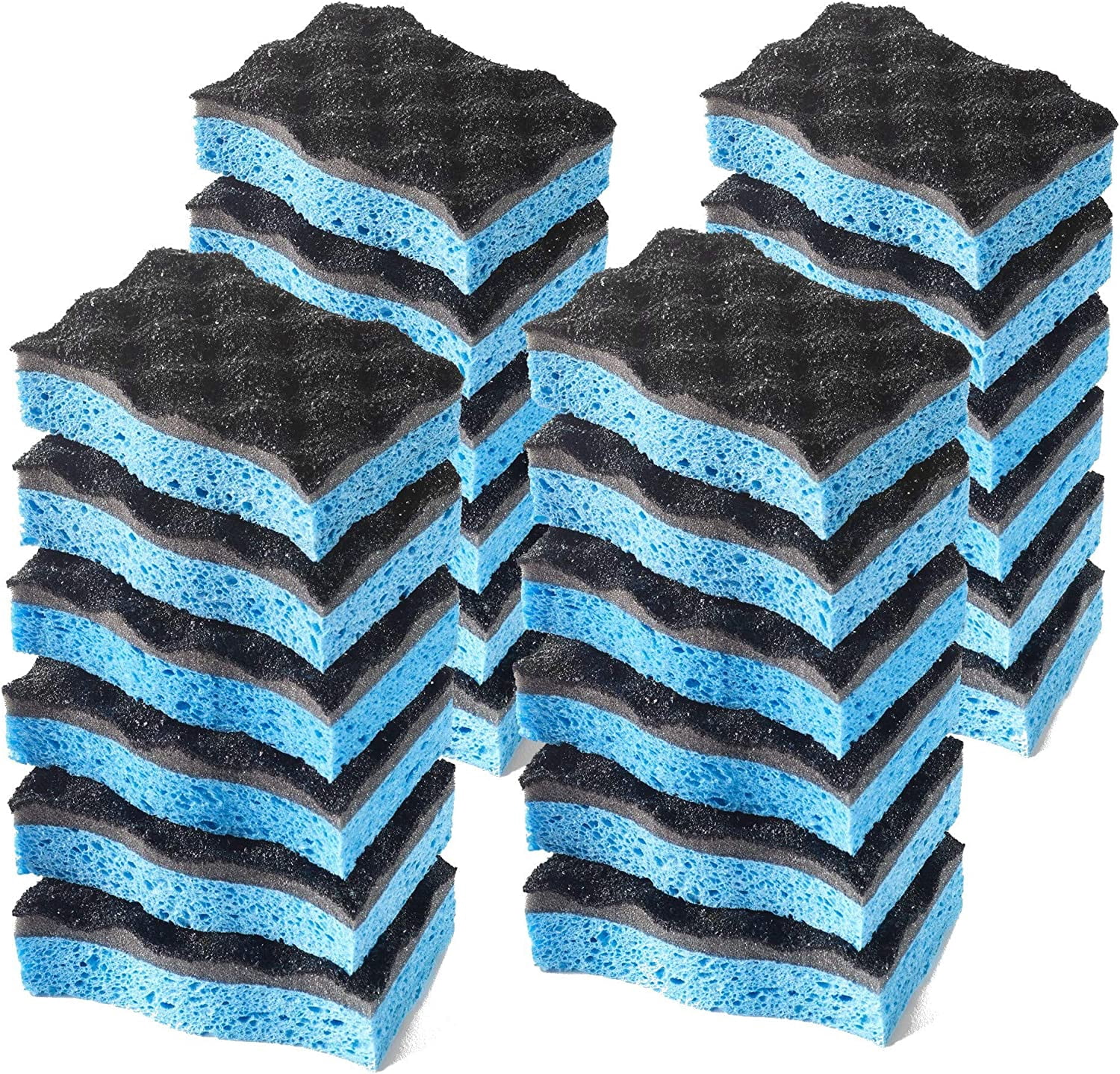 O-Cedar Scrunge Heavy-Duty Scrub Sponge 6 Counts Odor-Resistant, Multi ...