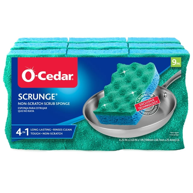 O Cedar Scrunge Sponge, Multi-Use Non-Scratch Sponge, For Kitchen and ...