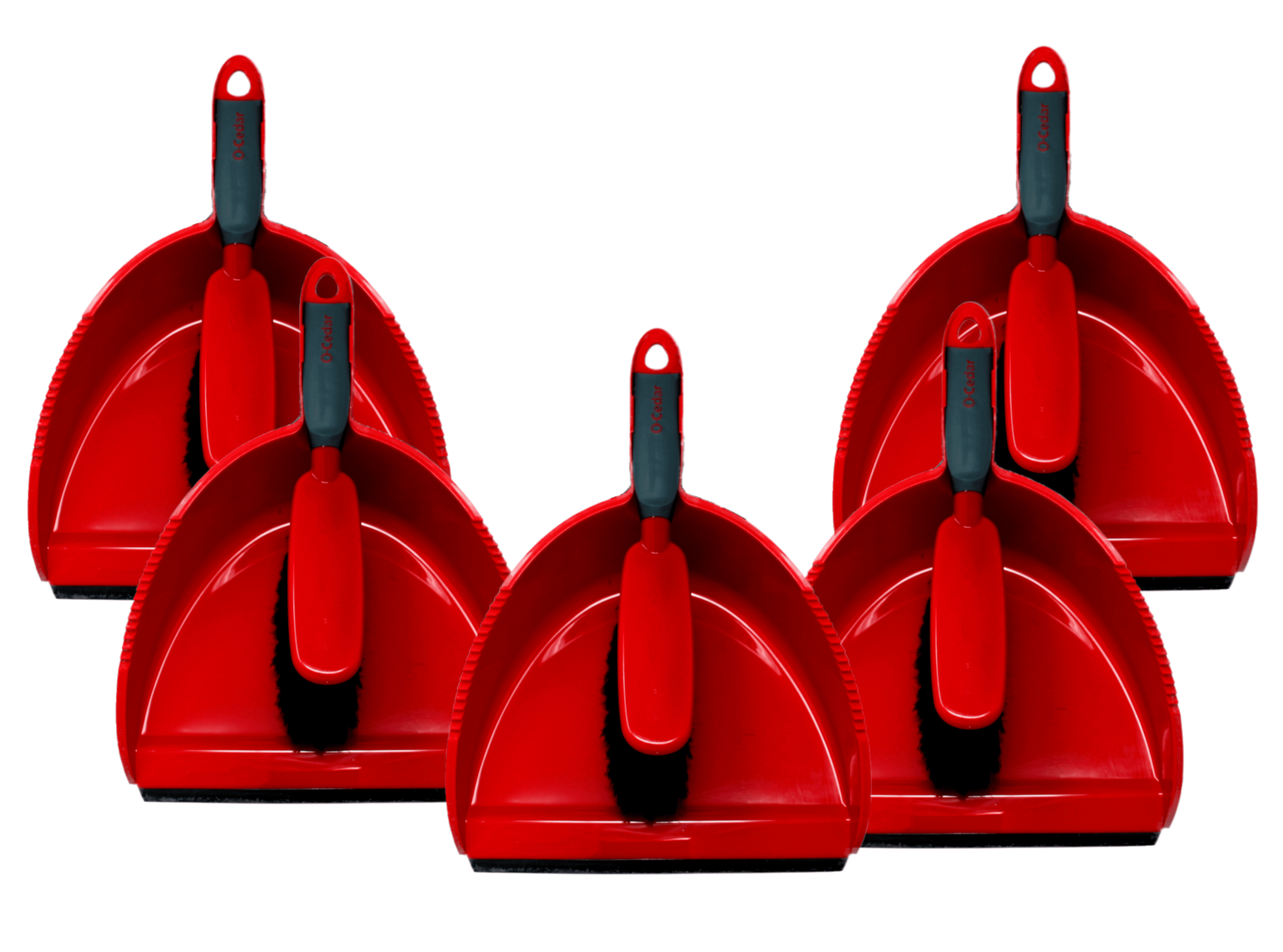 O-Cedar Snap-On Dust Pan & Brush Set - 5 Pack - Walmart.com