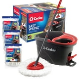 O-Cedar System Easy Wring SAF21 Spin Mop & Bucket with 3 Extra Refills ...