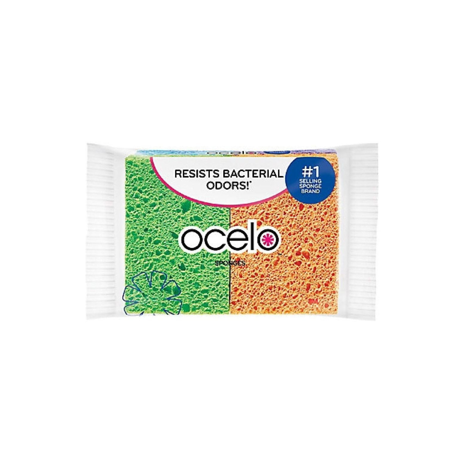 O-Cel-O Cellulose Sponges, Assorted Colors 4 ea (Pack of 6) - Walmart.com