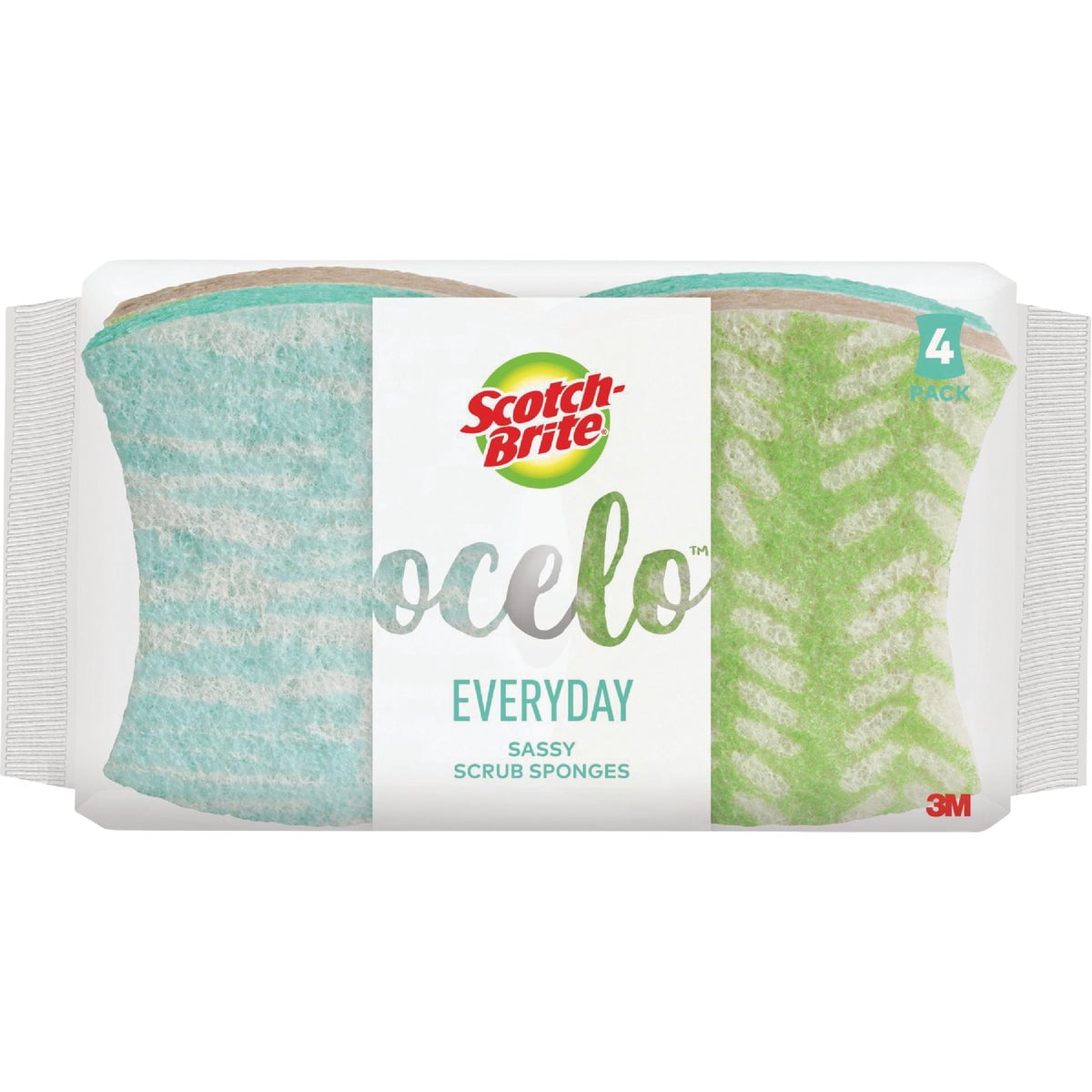 Ocelo No-Scratch Scrub Sponge - Non-Scratch, Everyday Scrub - 4 Count ...