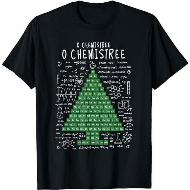O Chemistree Funny Periodic Table Chemistry Christmas Tree T-Shirt ...