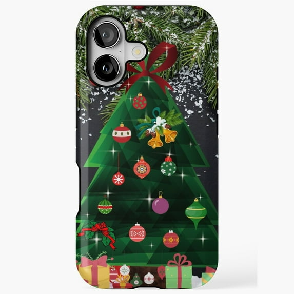 O Christmas Tree Classic Holiday Festive Art Design Case with iPhone 17 ...