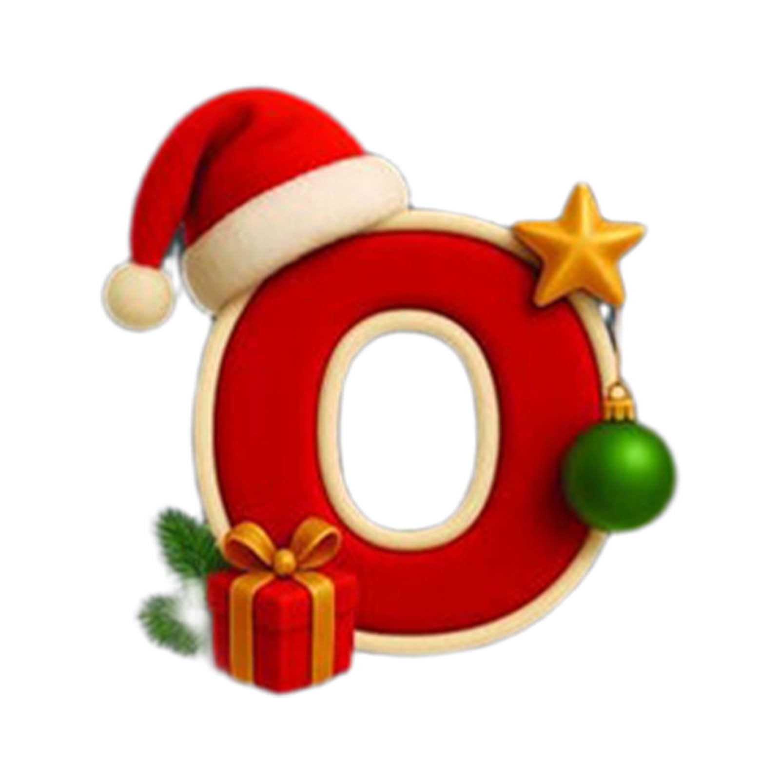 O Christmas Tree Letter Pendant Holiday Decorative Gift Family ...
