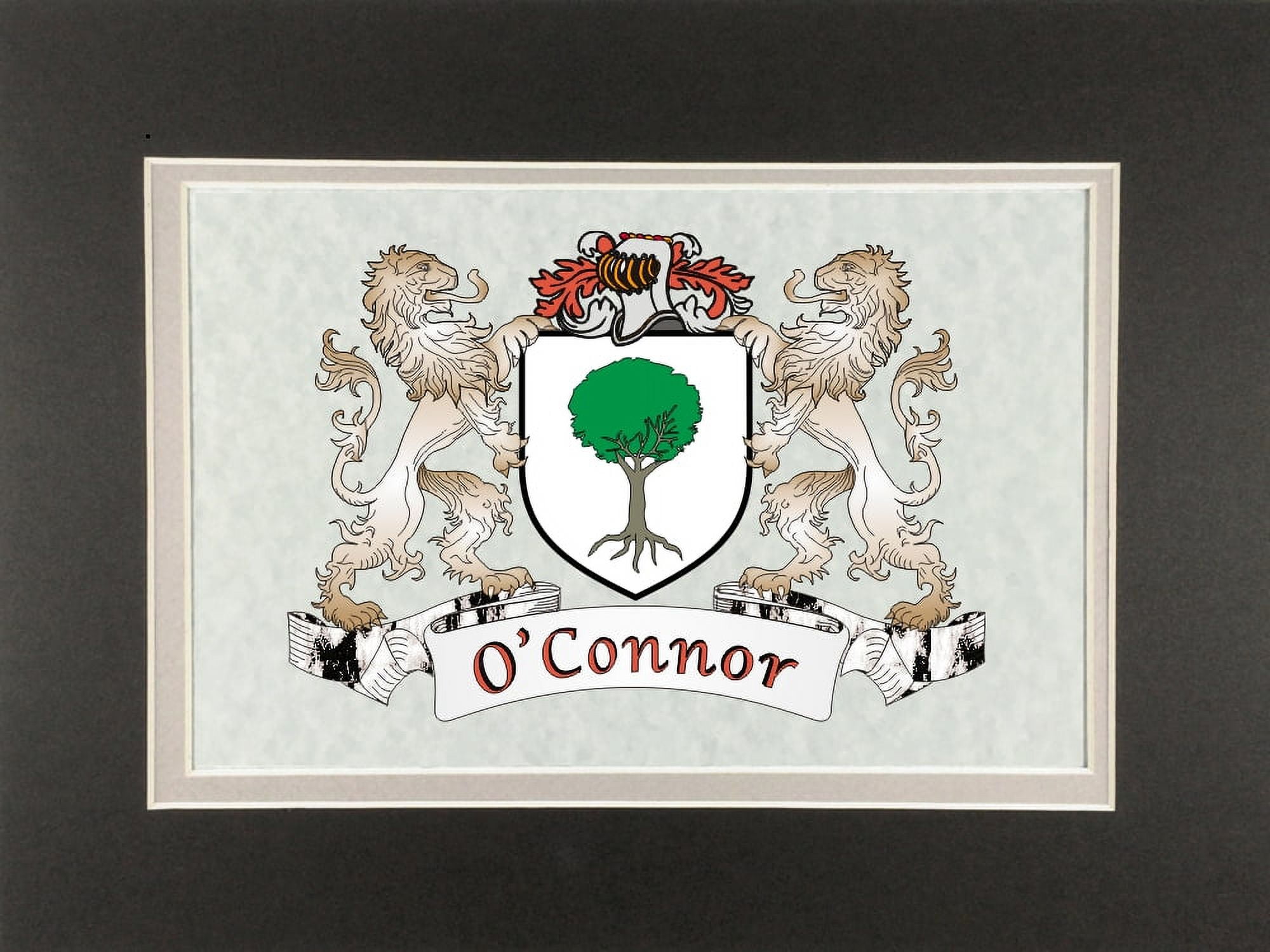 O'Connor Irish Coat of Arms Print - Frameable 9" x 12" - Walmart.com