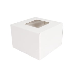 PACKHOME Sturdy Kraft Cake Boxes with Window, 25 Count Bakery Boxes ...