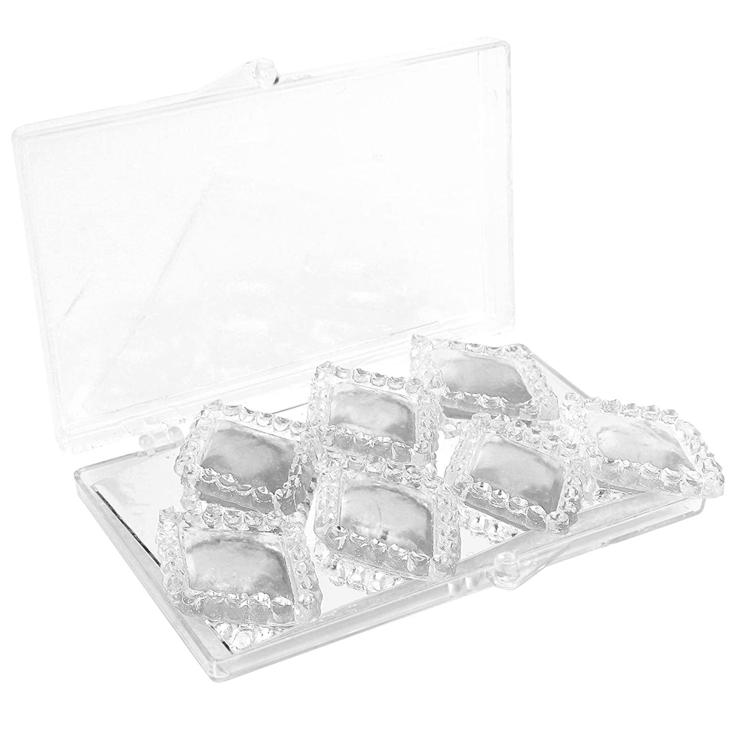 O'Creme Edible Diamond-Framed Rhombus "Diamond Shape" Gemstones 25mm x ...