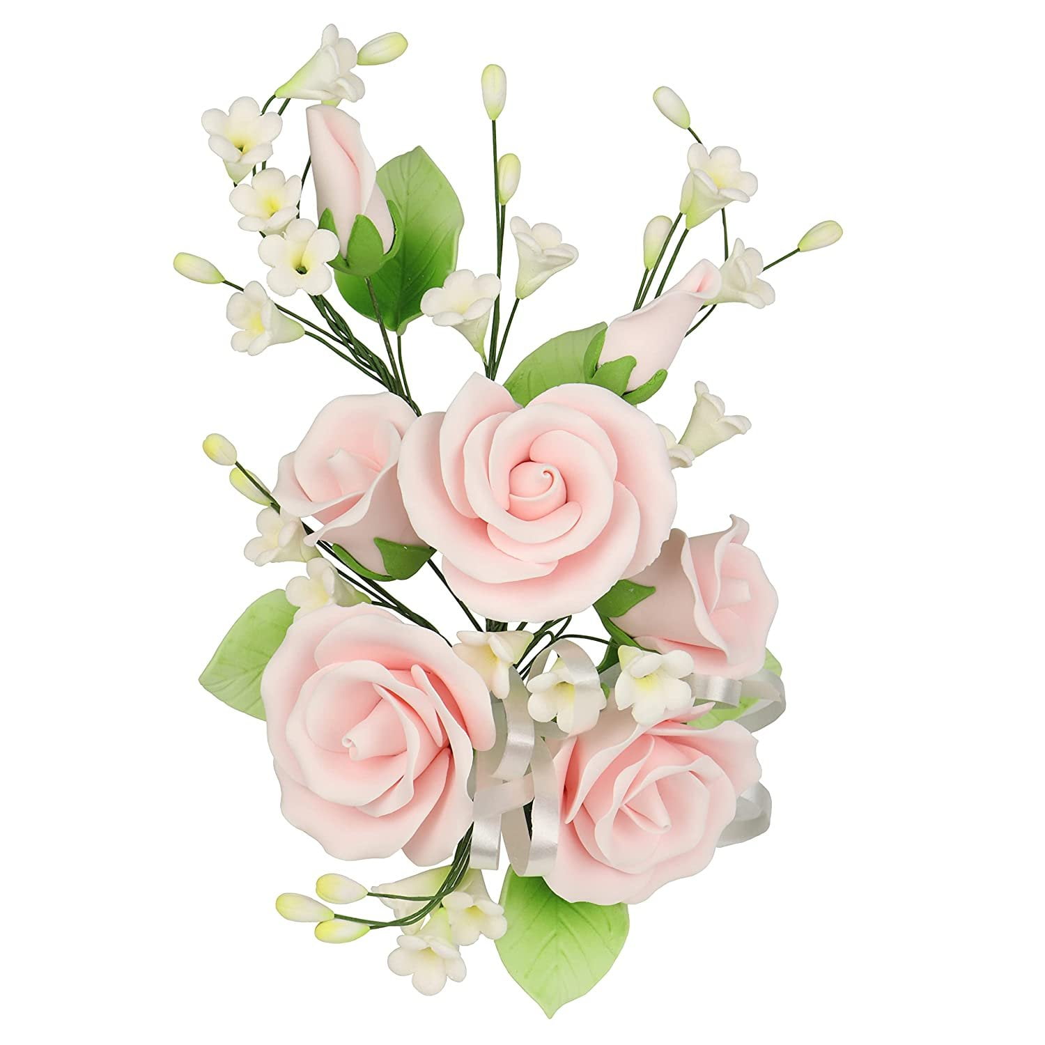 O'Creme Gumpaste Edible Rose Petals, Pastel Pink Sugar Paste Decoration ...