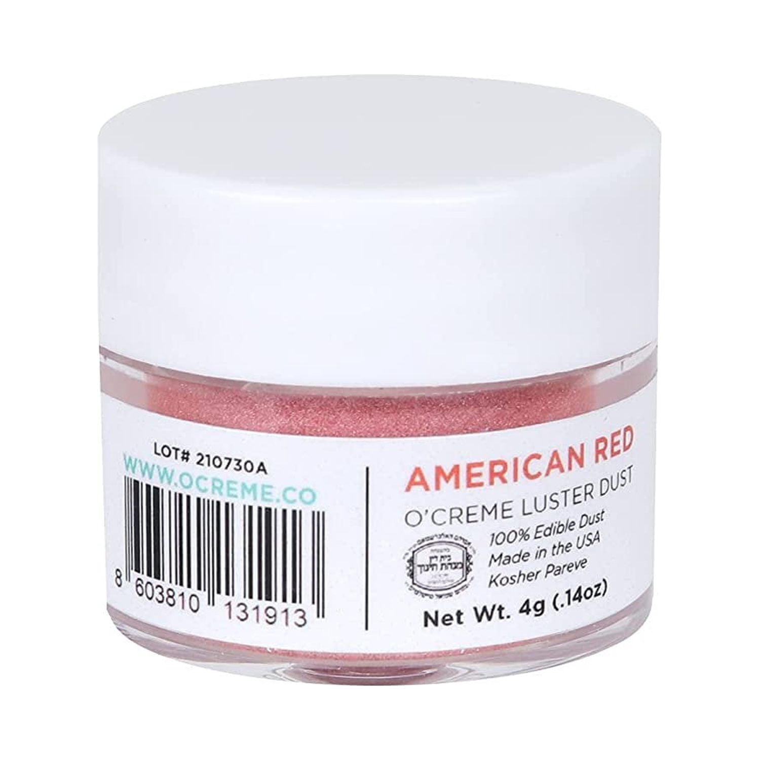 O'Creme Luster Dust, Food-Grade Edible American-Red Dust Cake ...