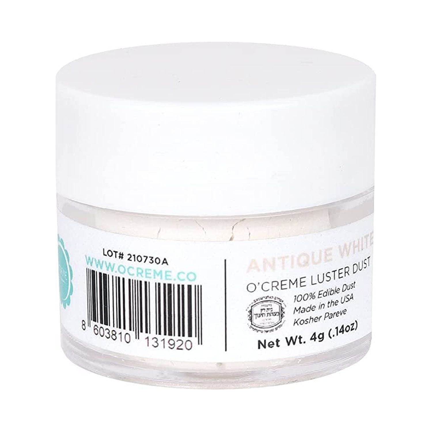 O'Creme Luster Dust, Food-Grade Edible Antique-White Dust Cake ...