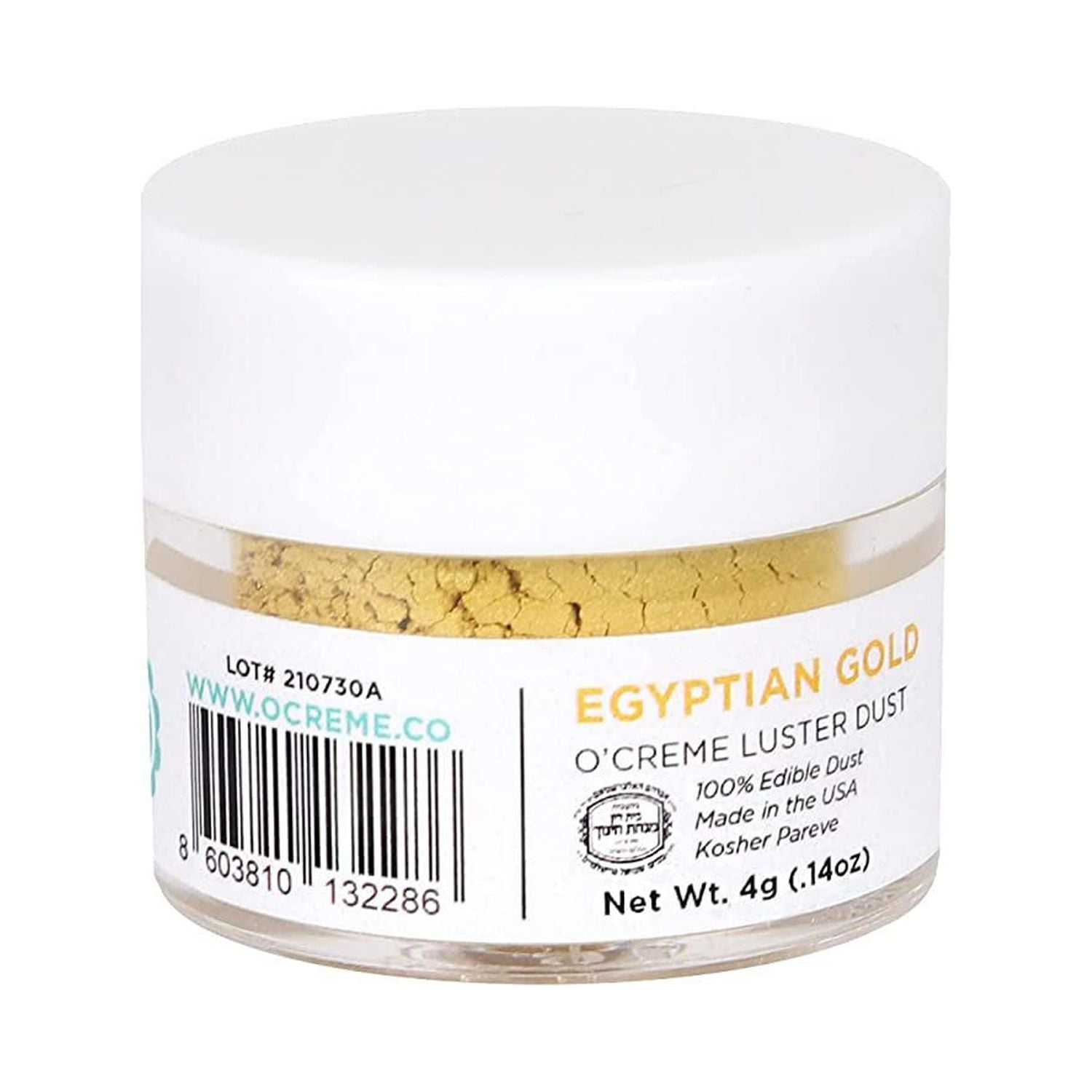 O'Creme Luster Dust, Food-Grade Edible Egyptian-Gold Dust Cake ...