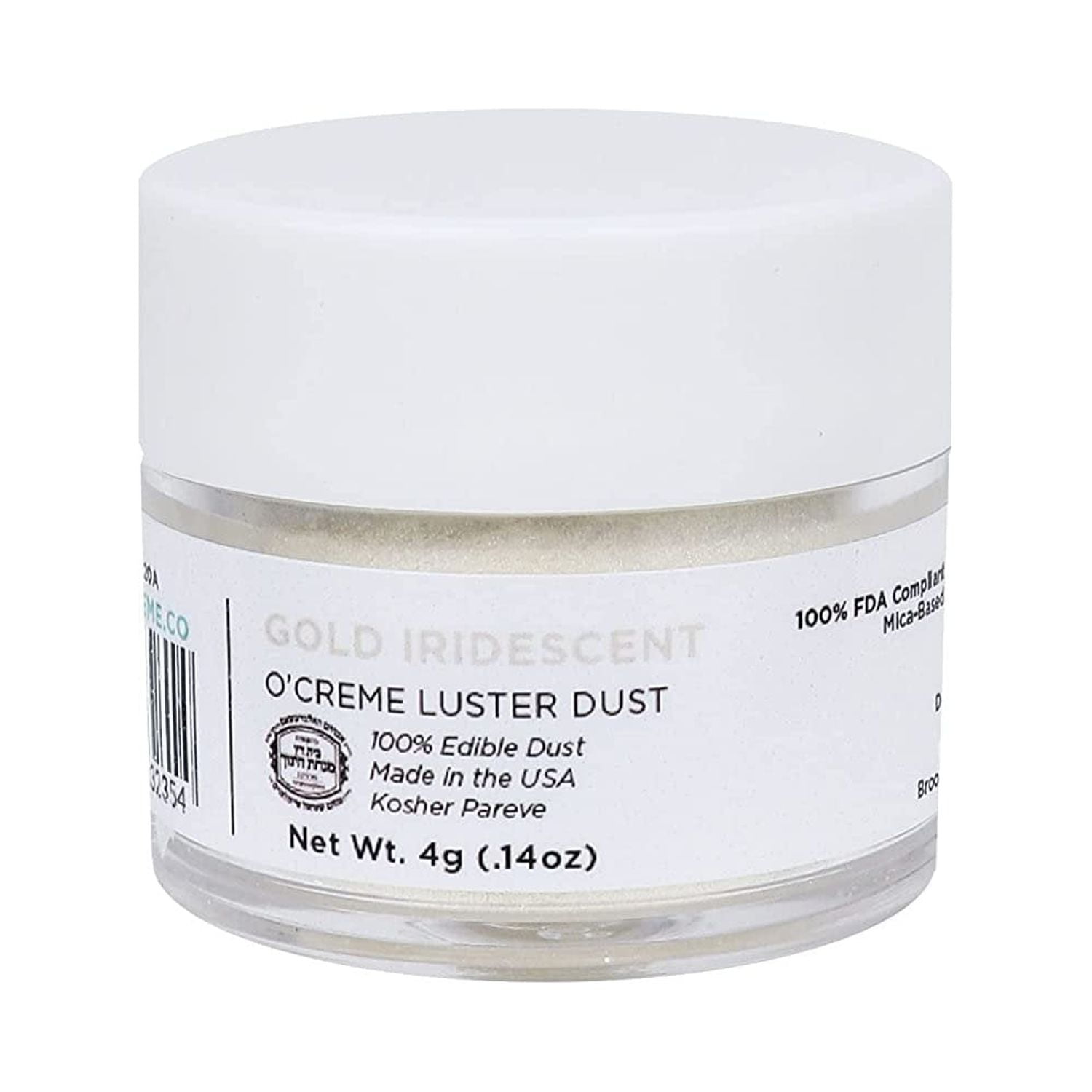O'Creme Luster Dust, Food-Grade Edible Gold-Iridescent Dust Cake ...