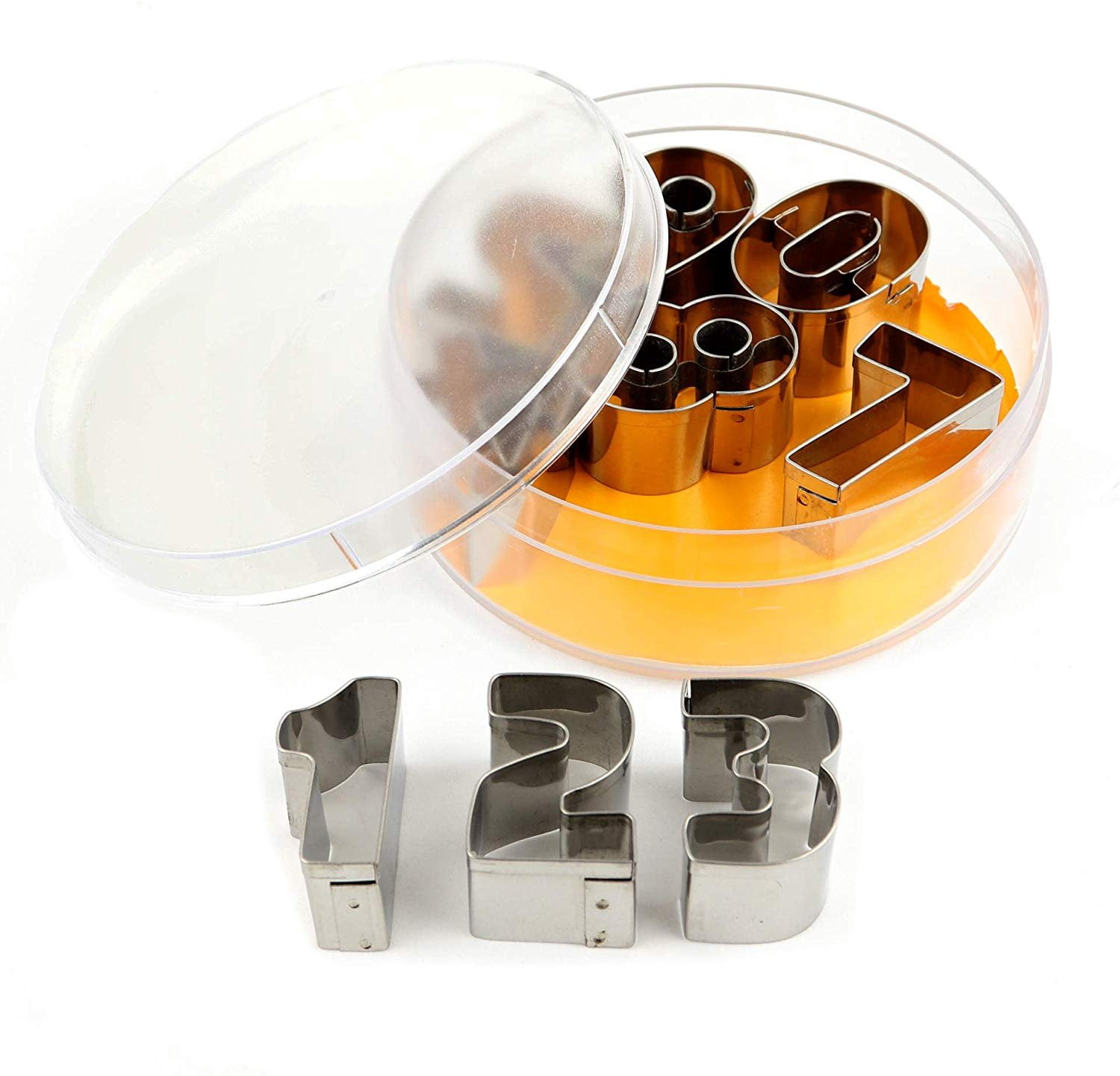 O'Creme Numbers Cookie Cutters Stainless Steel Nine-Piece Set 1-1/2 ...
