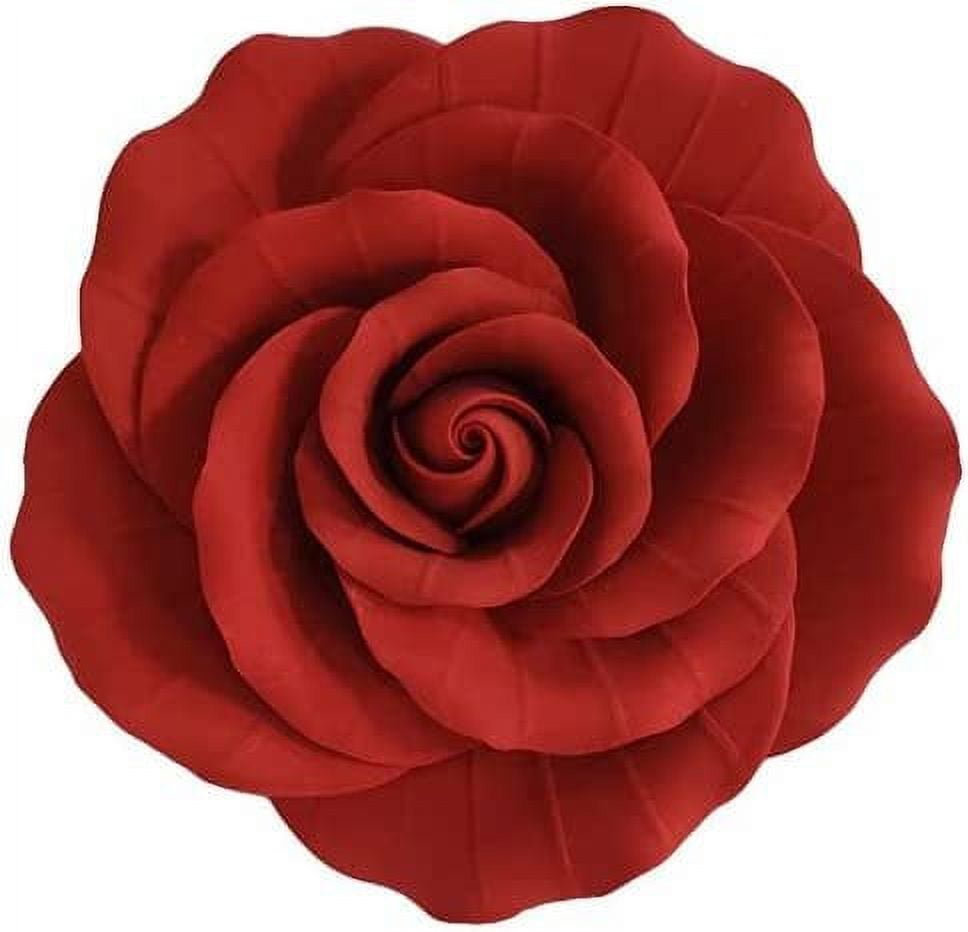 O'Creme Red Garden Rose Gumpaste Flowers, Set of 3 - Walmart.com