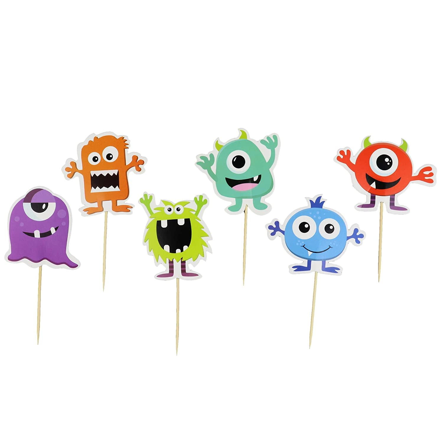 O'Creme Space Aliens Cake Toppers, Total 12 Pieces - Walmart.com
