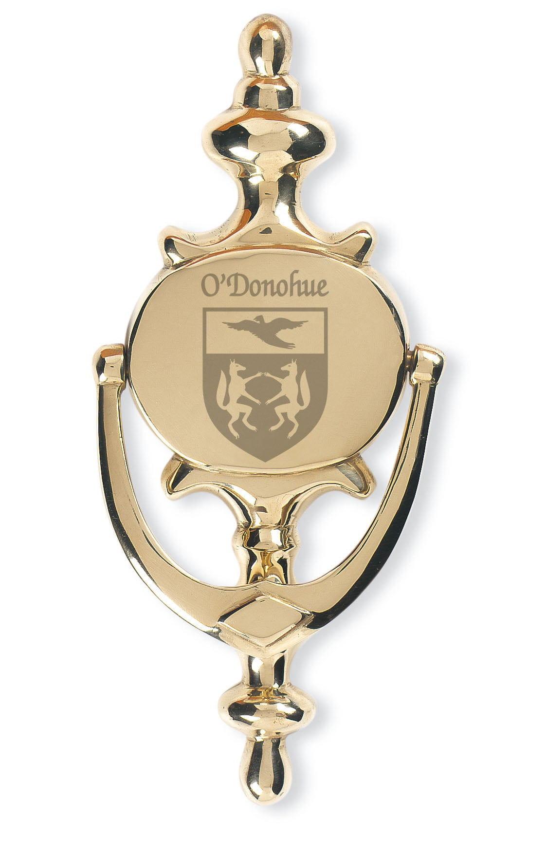 O'Donohue Irish Coat of Arms Brass Door Knocker - Walmart.com