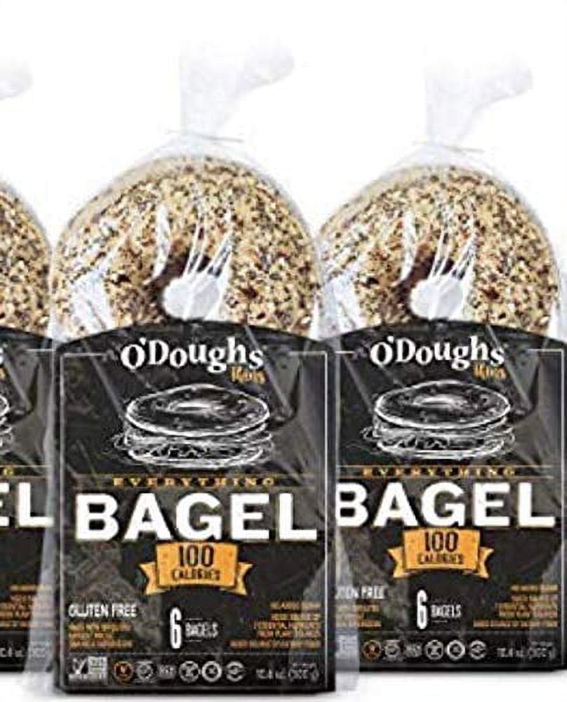 O'Dough's Thins Gluten Free Bagels, Everything, 100 Calorie Bagels, Presliced, 10.58 Ounce [3 ...