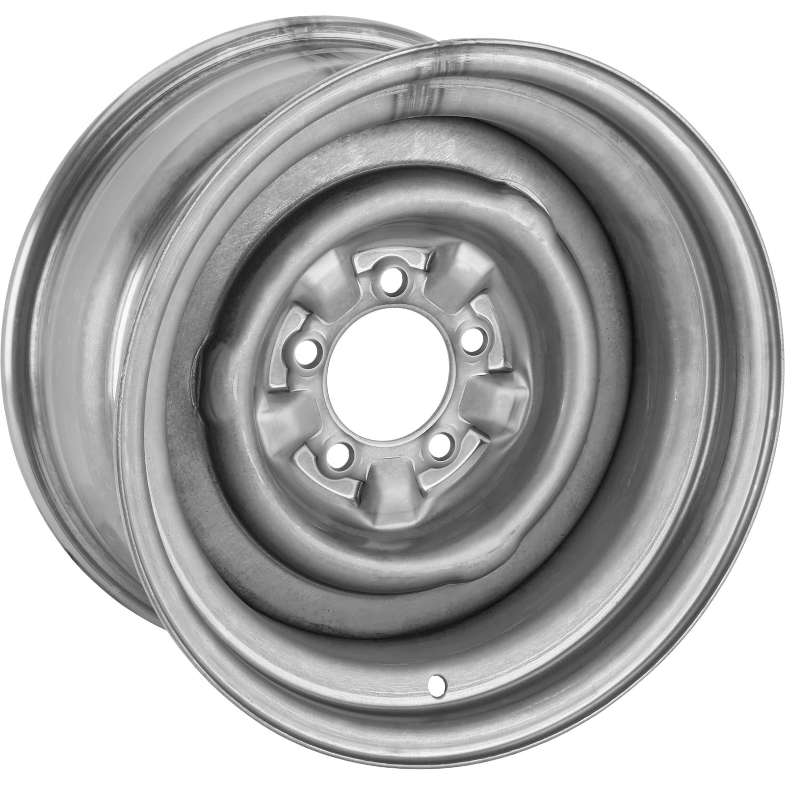 O/E Style Hot Rod Raw Steel Wheel, 15x8, 5x4.5 Bolt Pattern, 4.25 ...