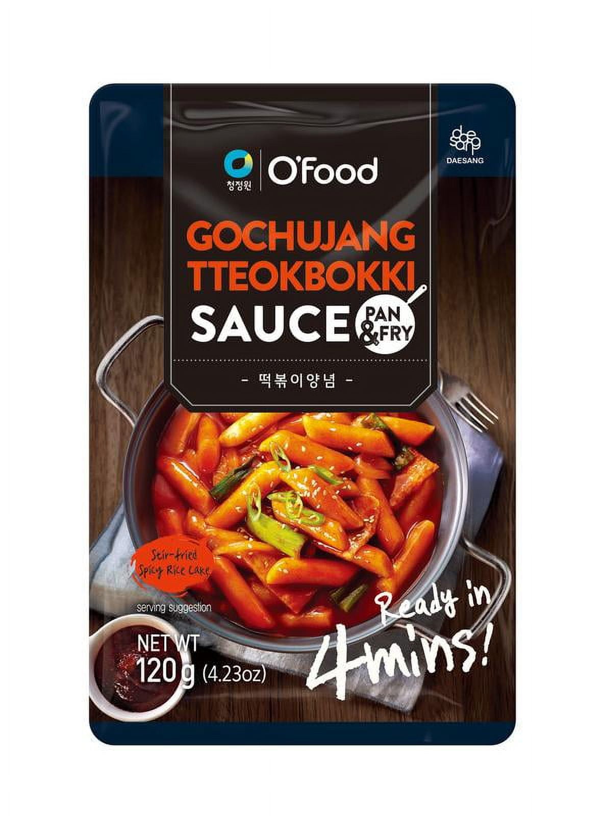 O'Food Gochujang Tteokbokki Sauce, Korean Rice Cake Stir-Fry, Ready in ...