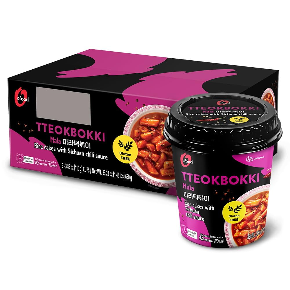 O’Food Original Tteokbokki, Gluten-Free Korean Rice Cakes, Authentic ...