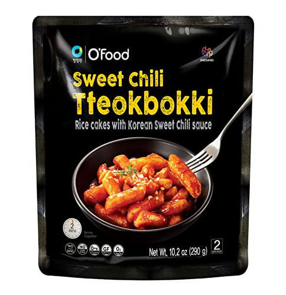 O'Food Tteokbokki Korean Rice Cakes with Sweet Chili Sauce - Walmart.com
