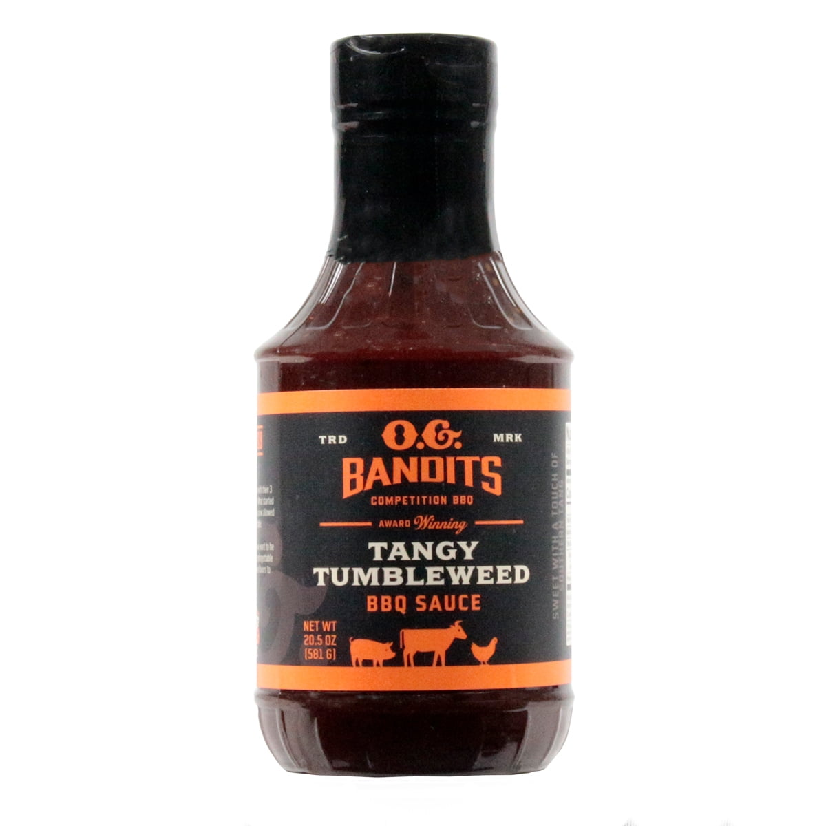 O.G. Bandits Tangy Tumbleweed BBQ Sauce 20.5 Ounce Competition Award ...