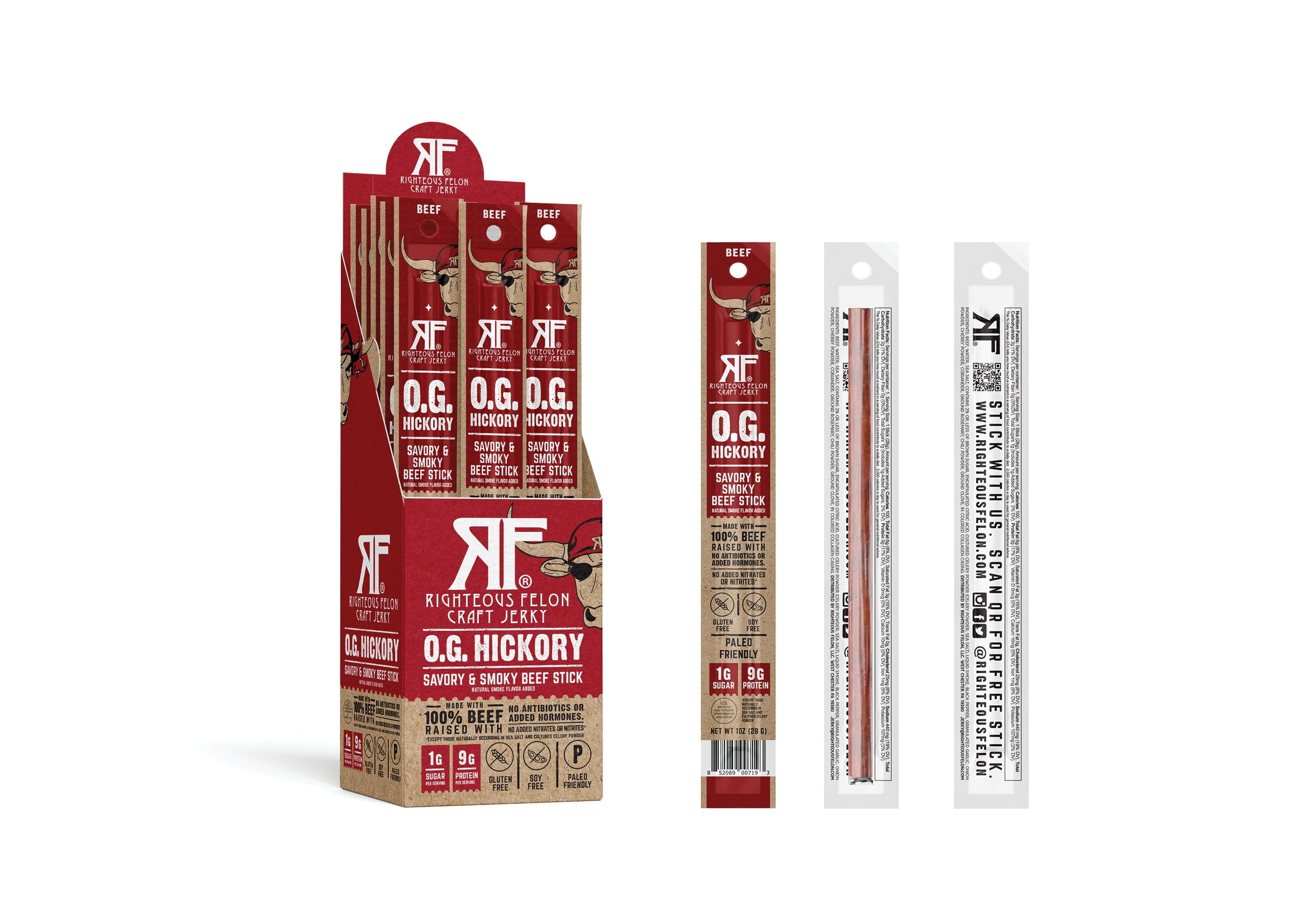 O.G. Hickory Beef Stick - Walmart.com