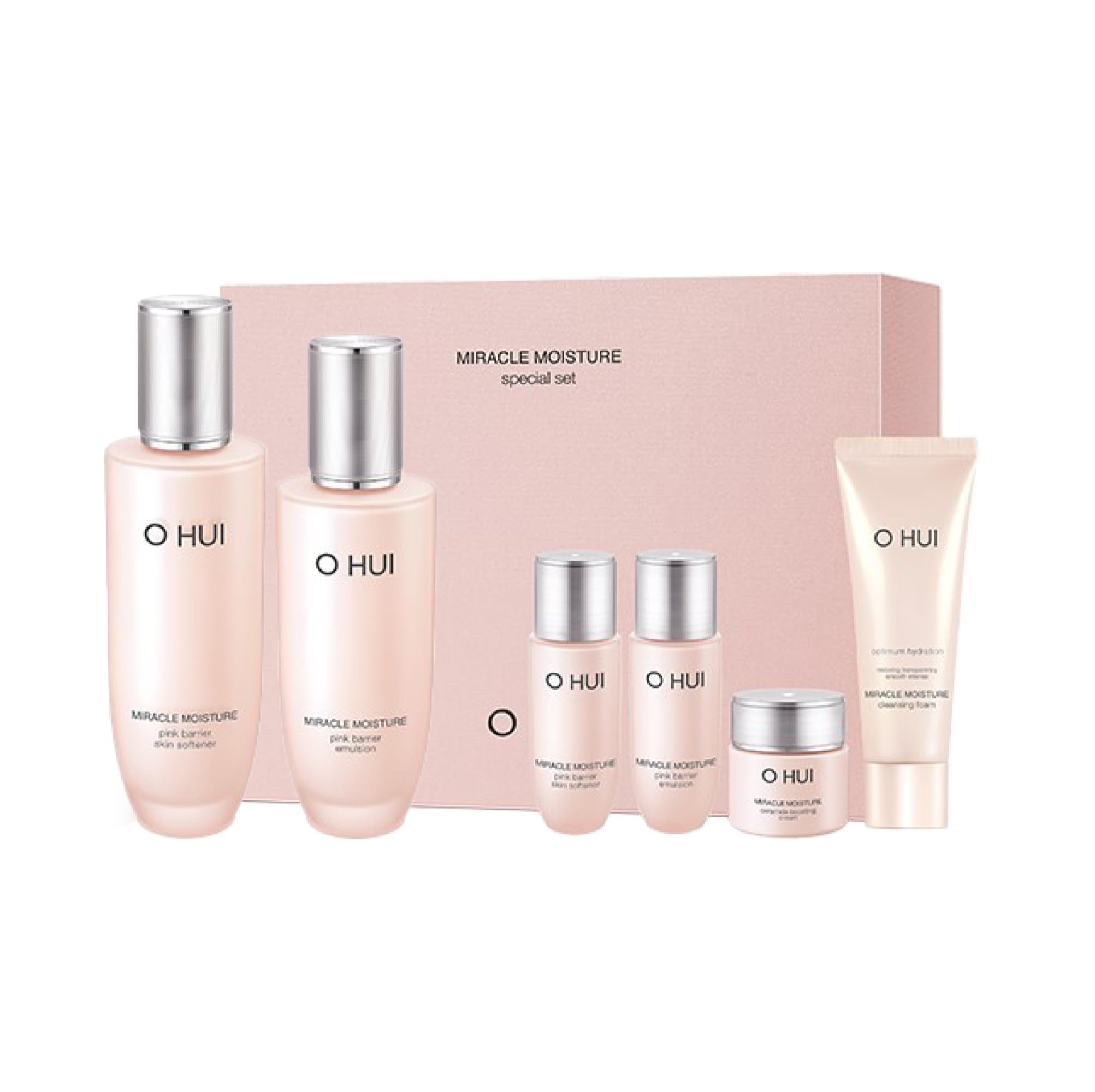 O HUI Miracle Moisture HMF23 Set | Korean Skin Full Size + 4 Travel ...
