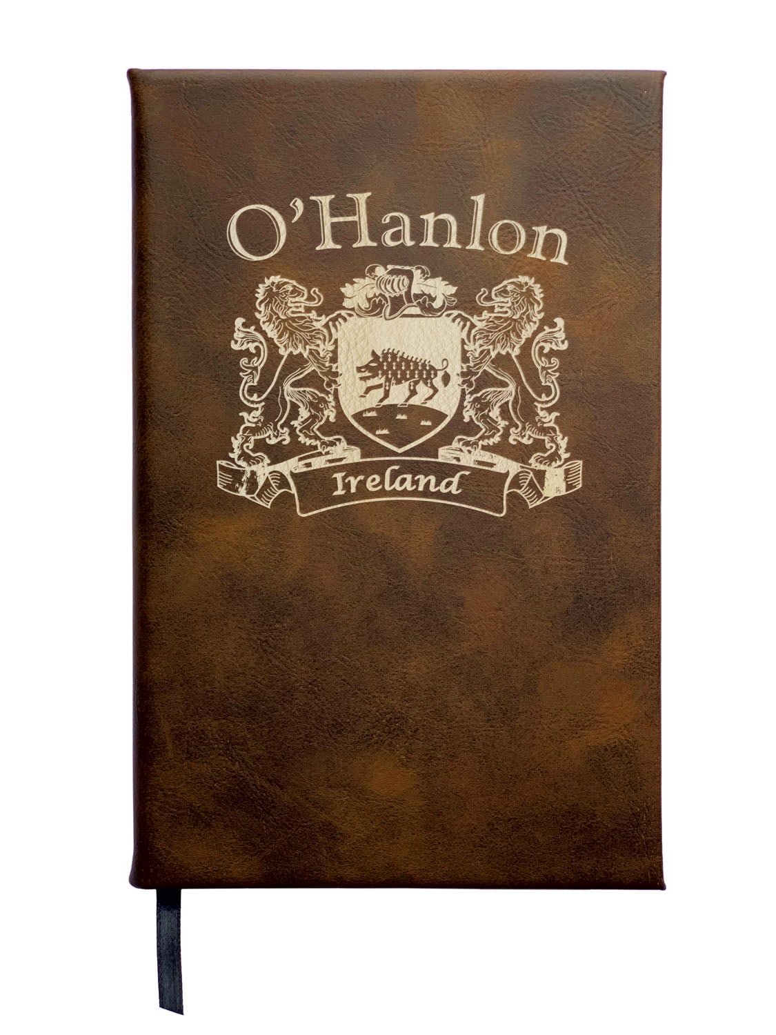 O'Hanlon Irish Coat of Arms Leather Journal - Walmart.com