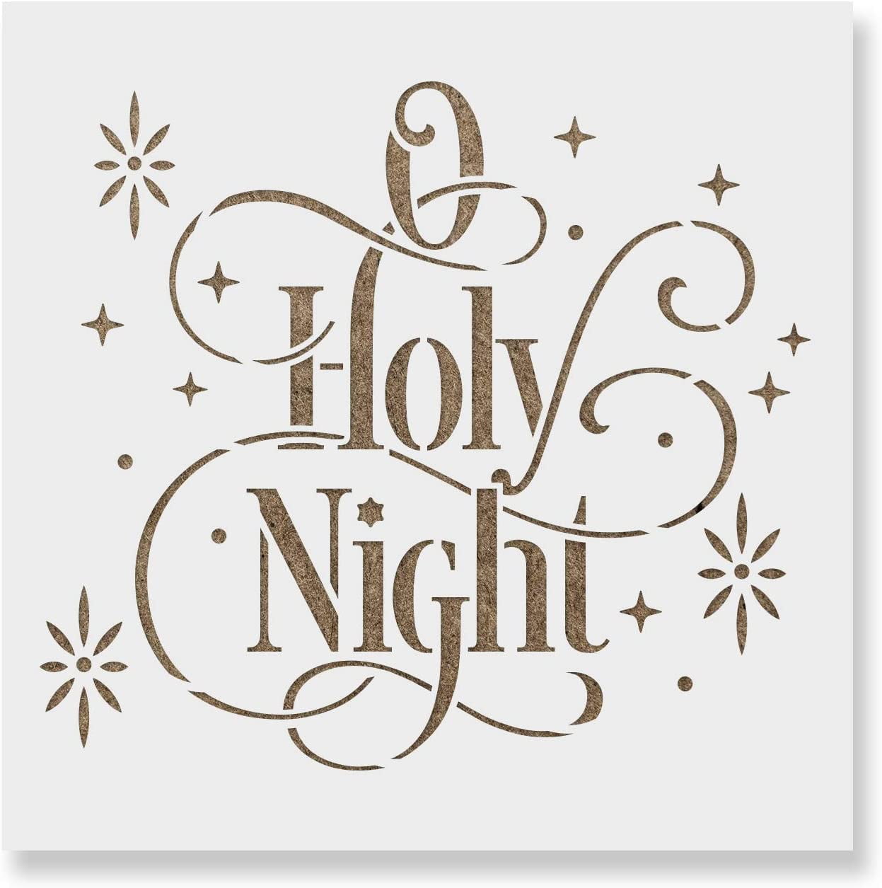 O Holy Night Stencil - Craft Ideas, Christmas Stencil Designs ...
