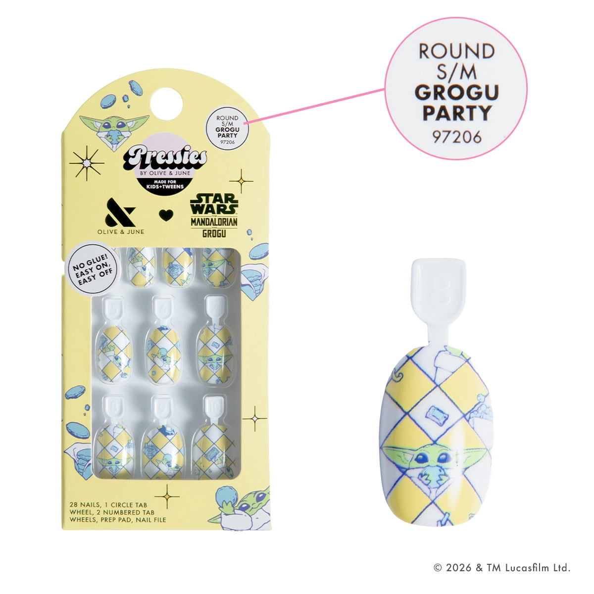 O&J Pressies Star Wars - Grogu Party S/M Round - Walmart Business Supplies
