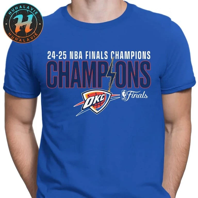 O.K.C Thun.der 2025 N.B.A Finals Champions Fast Break Hometown T-Shirt - Walmart.com