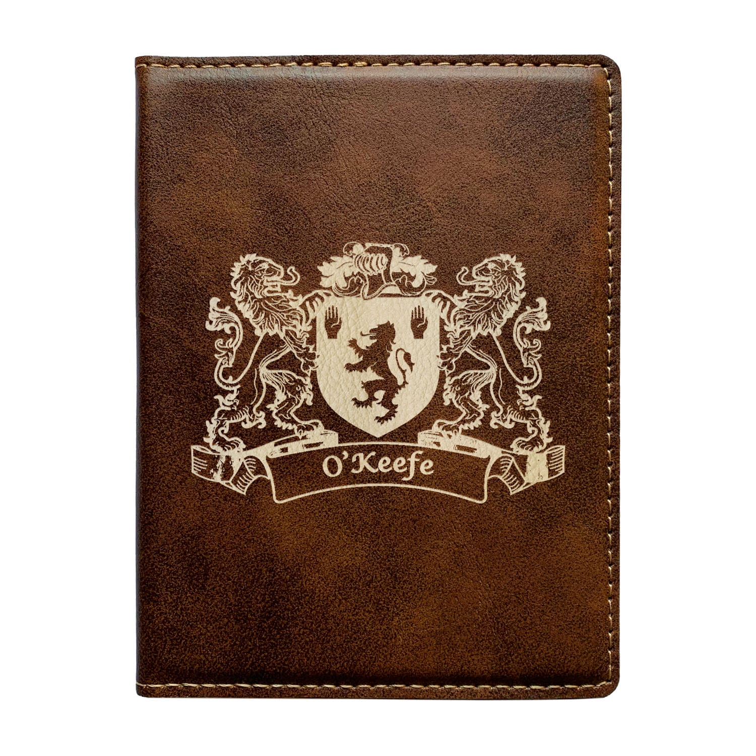O'Keefe Irish Coat of Arms Leather Passport Wallet - Walmart.com