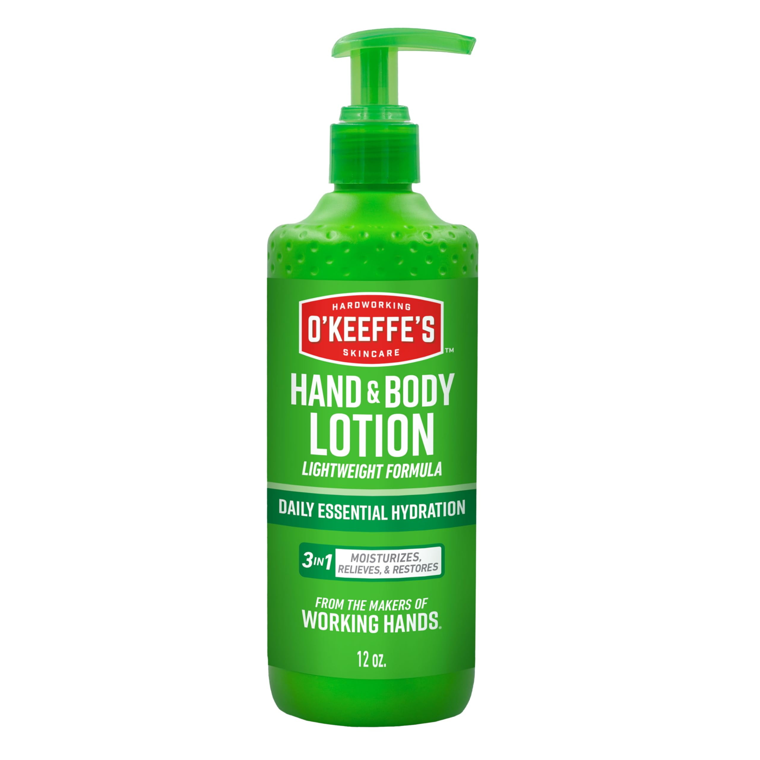 O'Keeffe's Hand and Body AKF18 Lotion - 12 oz Pump (1 Pack) -Daily ...