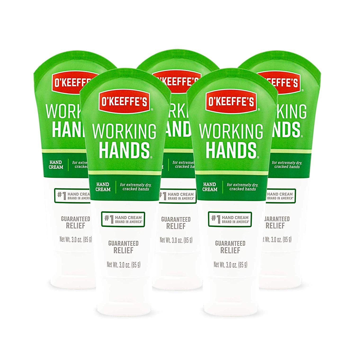 O'Keeffe's Working Hands Hand Cream, 3 ounce Tube, Pack of 5 - Walmart.com