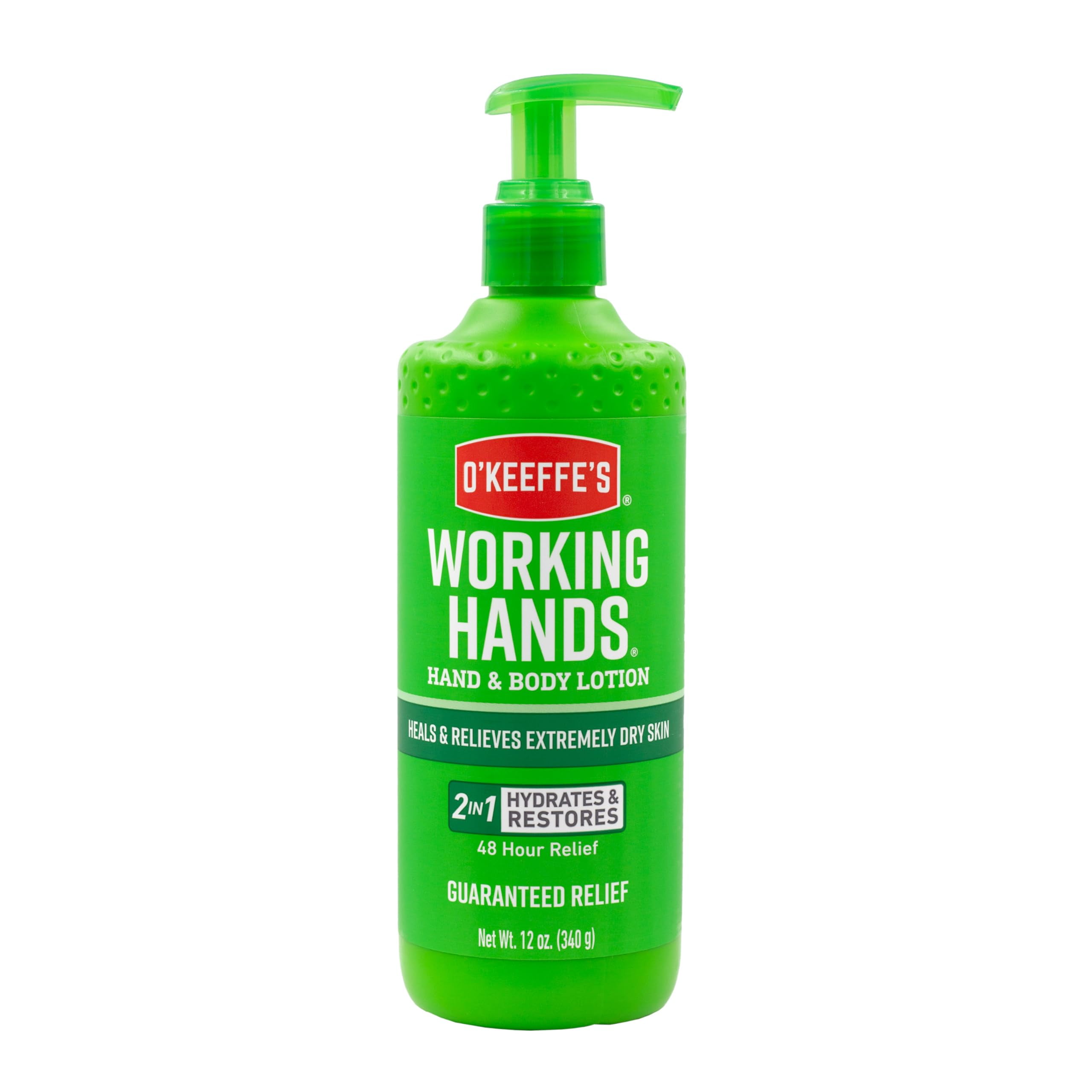 O'Keeffe's Working Hands Hand MSF2 and Body Lotion, 12oz Pump (Pack of ...