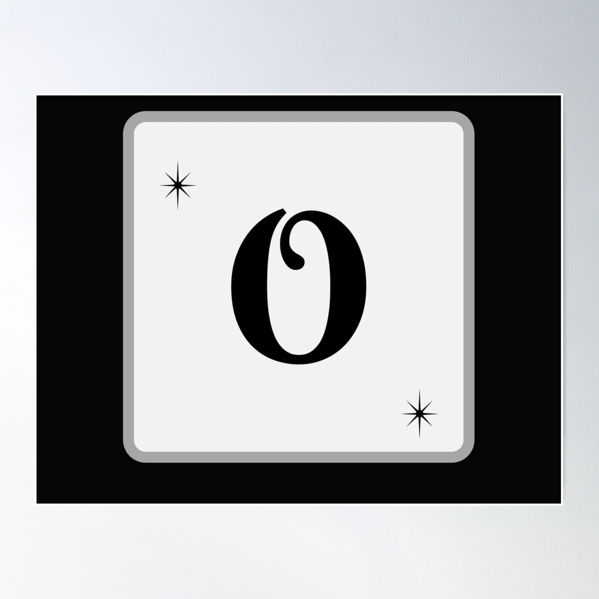 O, Letters From Alphabets, Educational Poster Wall Art, Modern Wall ...