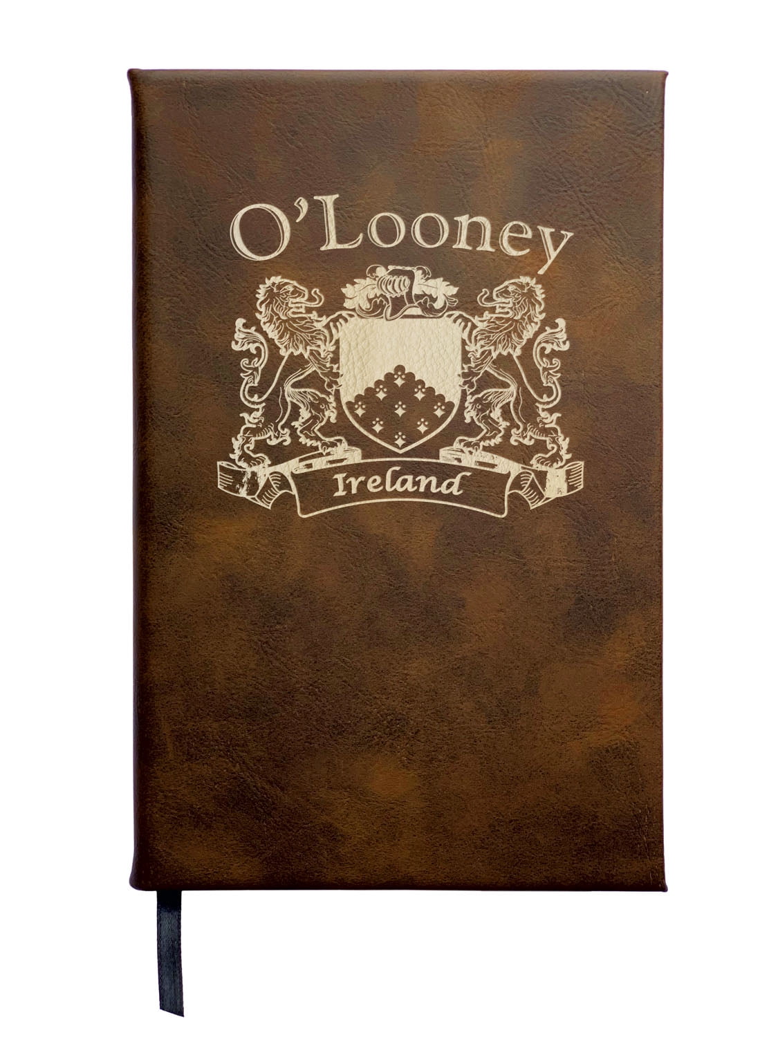 O'Looney Irish Coat of Arms Leather Journal - Walmart.com