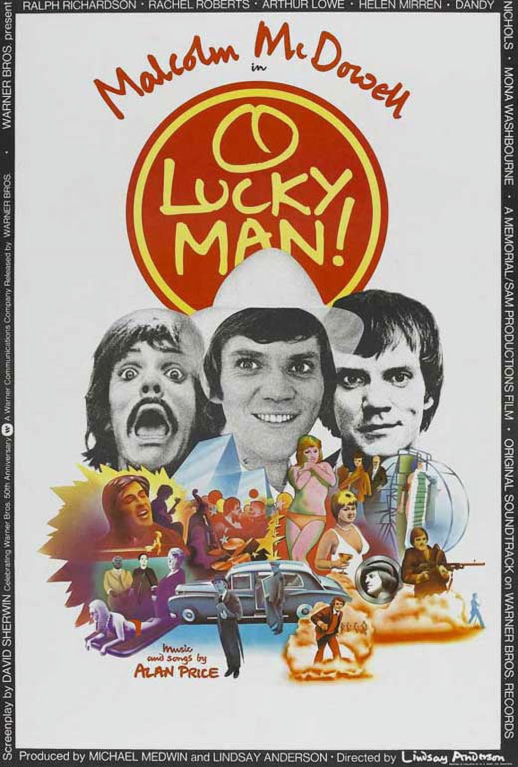 O Lucky Man! - movie POSTER (UK Style A) (27" x 40") (1973) - Walmart.com