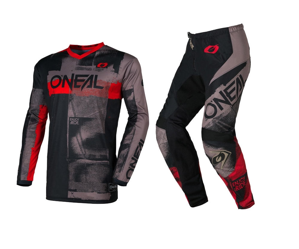 O'Neal 2026 Youth Element Racewear Black/Gray Offroad Motocross Jersey ...