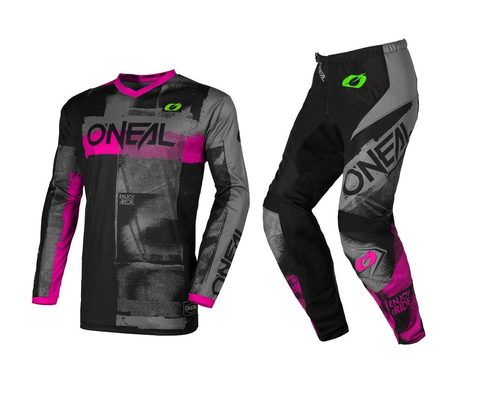 O'Neal 2026 Youth Element Roller Black/Pink Offroad Motocross Jersey ...