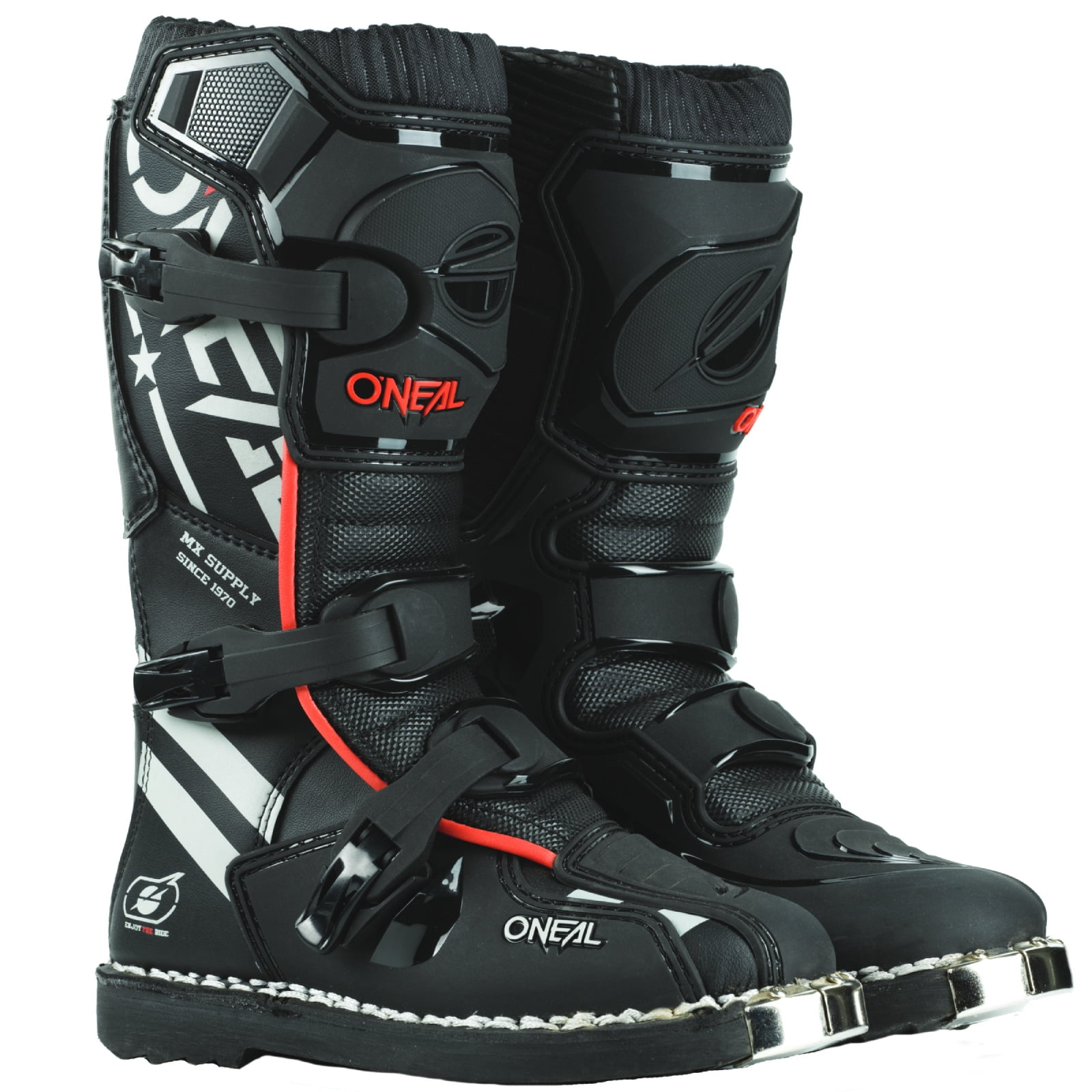 O'Neal Element Squadron Youth MX Offroad Boots Black K13 - Walmart.com