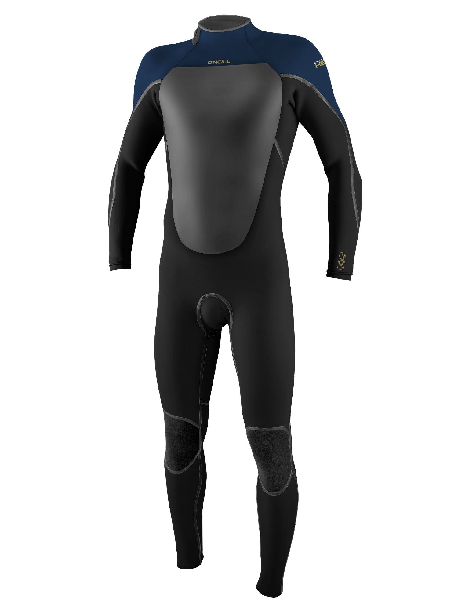 O'Neill Men's Heat 4/3mm Back zip Full Wetsuit XL Black/abyss (5342 ...