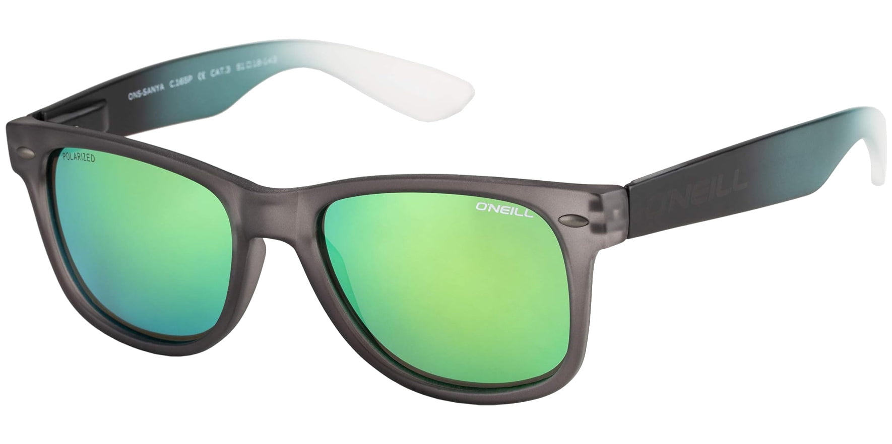 O'Neill Sanya 2.0 Polarized Matte Gray Crystal Soft Square - Walmart.com
